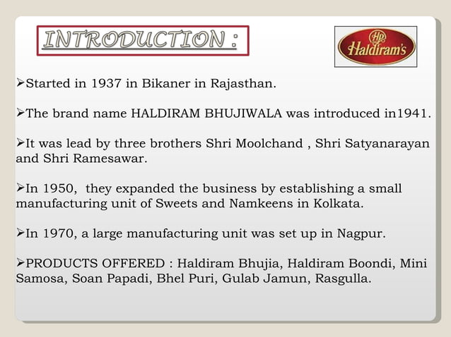 Haldiram ppt final | PPT