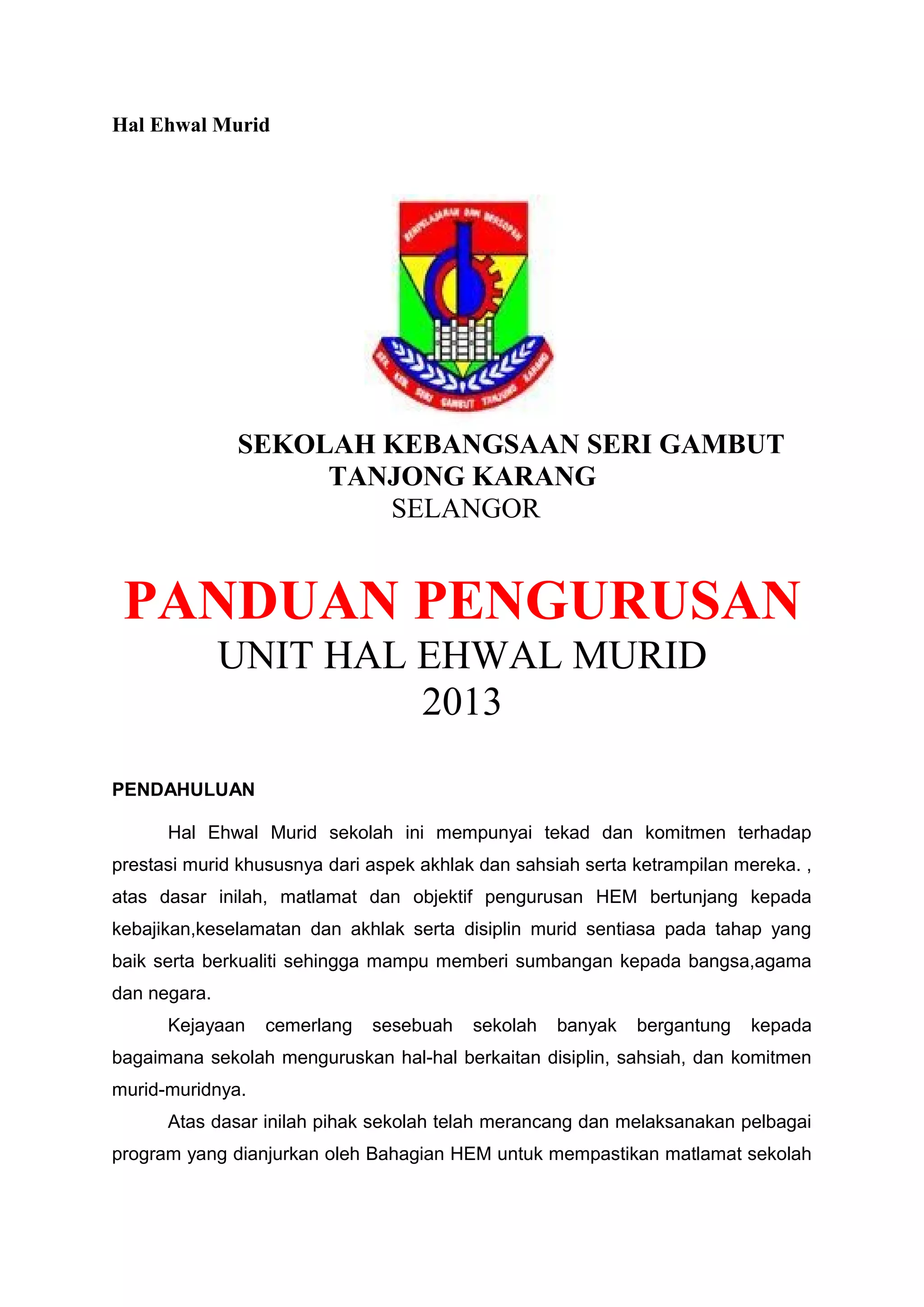 Hal ehwal murid | DOC