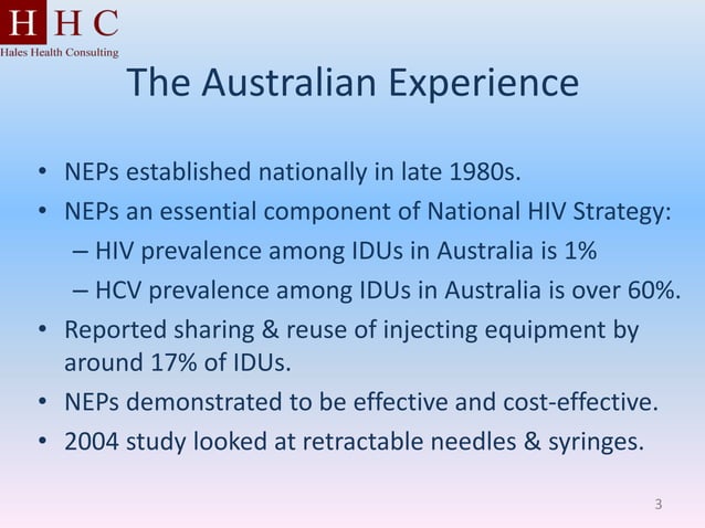 Enhancing the Effectiveness of Needle Exchange Programs (NEPs) | PPT