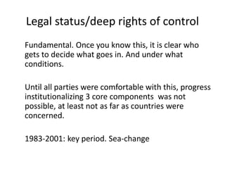 A backseat view of the 50 year voyage to develop international systems ...