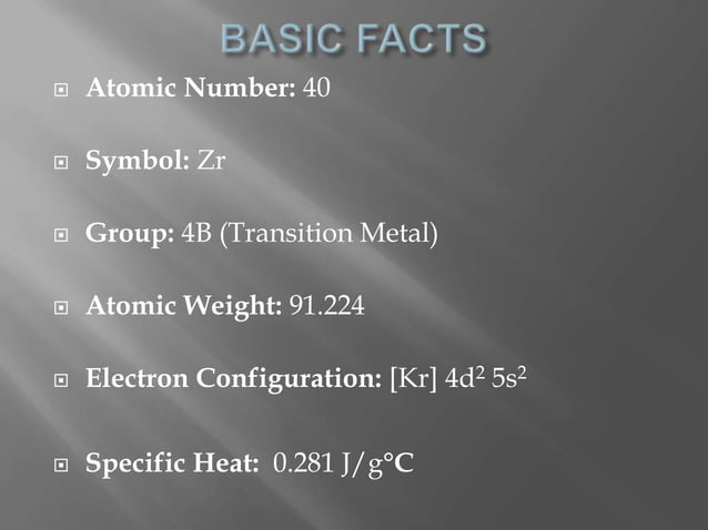Zirconium (Haley Post) | PPTX