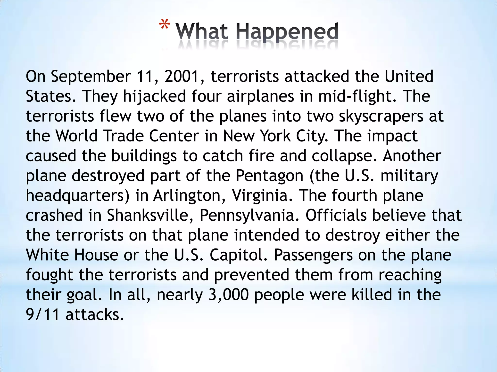 9/11 PowerPoint | PPTX