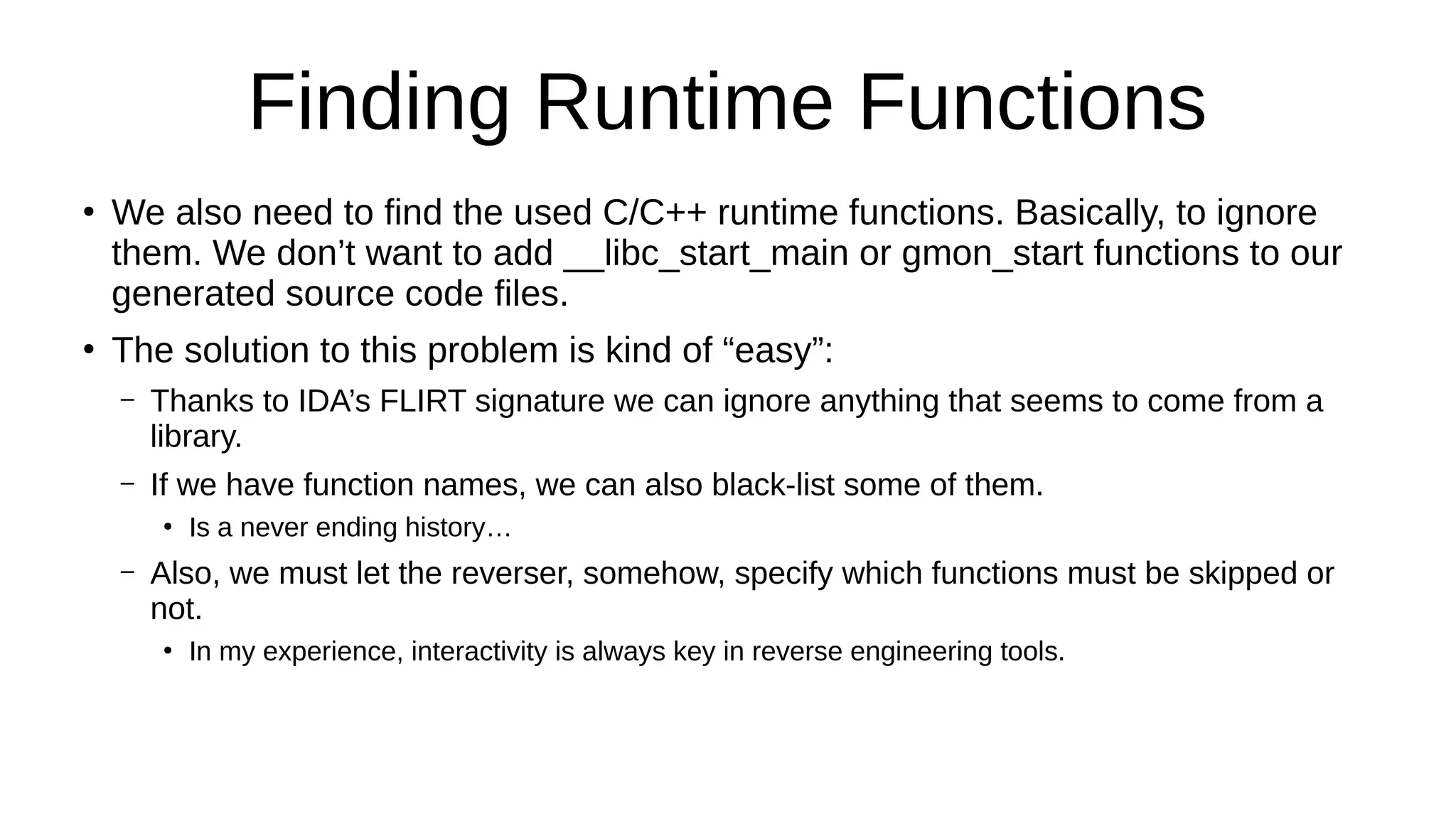 Half-automatic Compilable Source Code Recovery | PPT