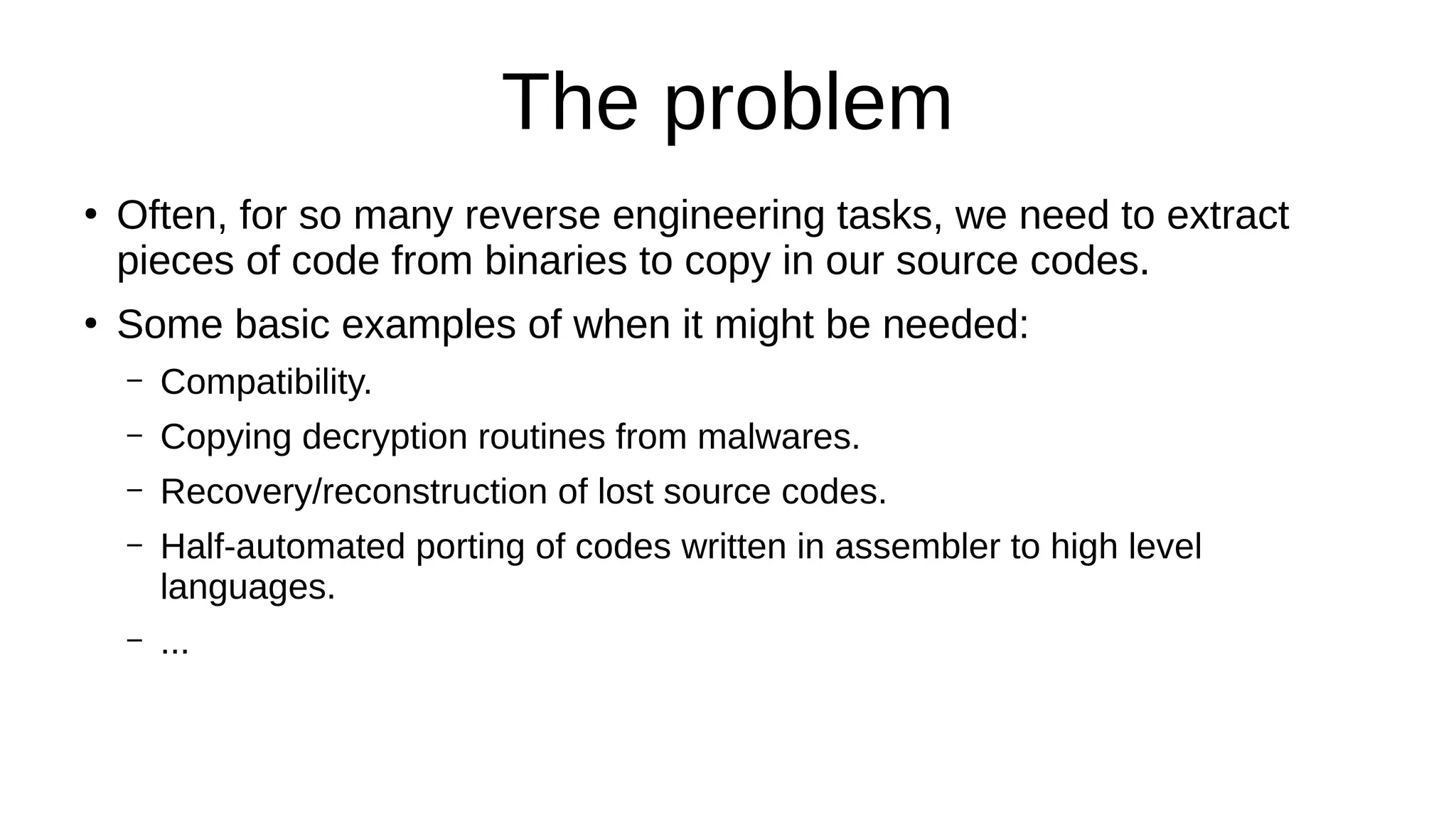 Half Automatic Compilable Source Code Recovery Ppt