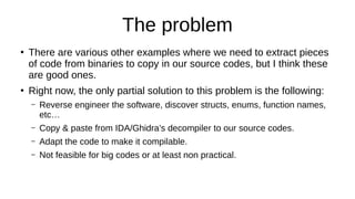 Half-automatic Compilable Source Code Recovery | PPT