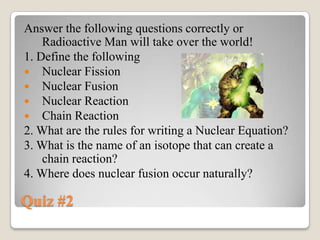 Half life and radioactivity | PPTX