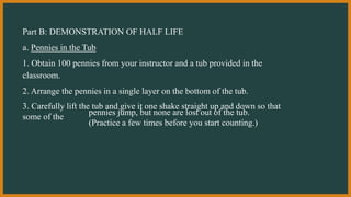 Half Life Decay Presentation (Chemistry for engineers) | PPT