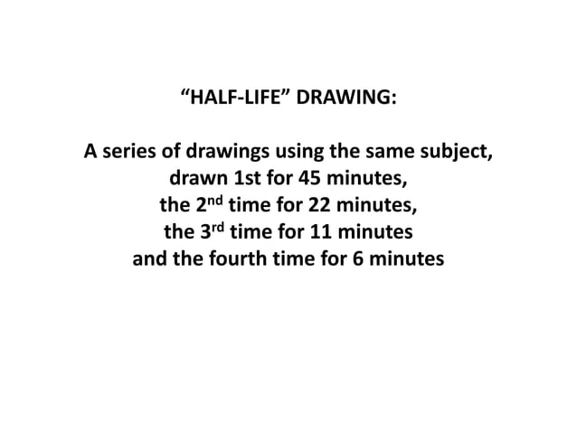 "Half-life" Drawing | PPTX | Drawing and Sketching | Arts and Crafts