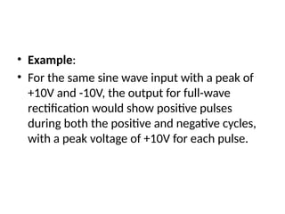 Half-Wave rectifier and Full-Wave rectifier | PPTX
