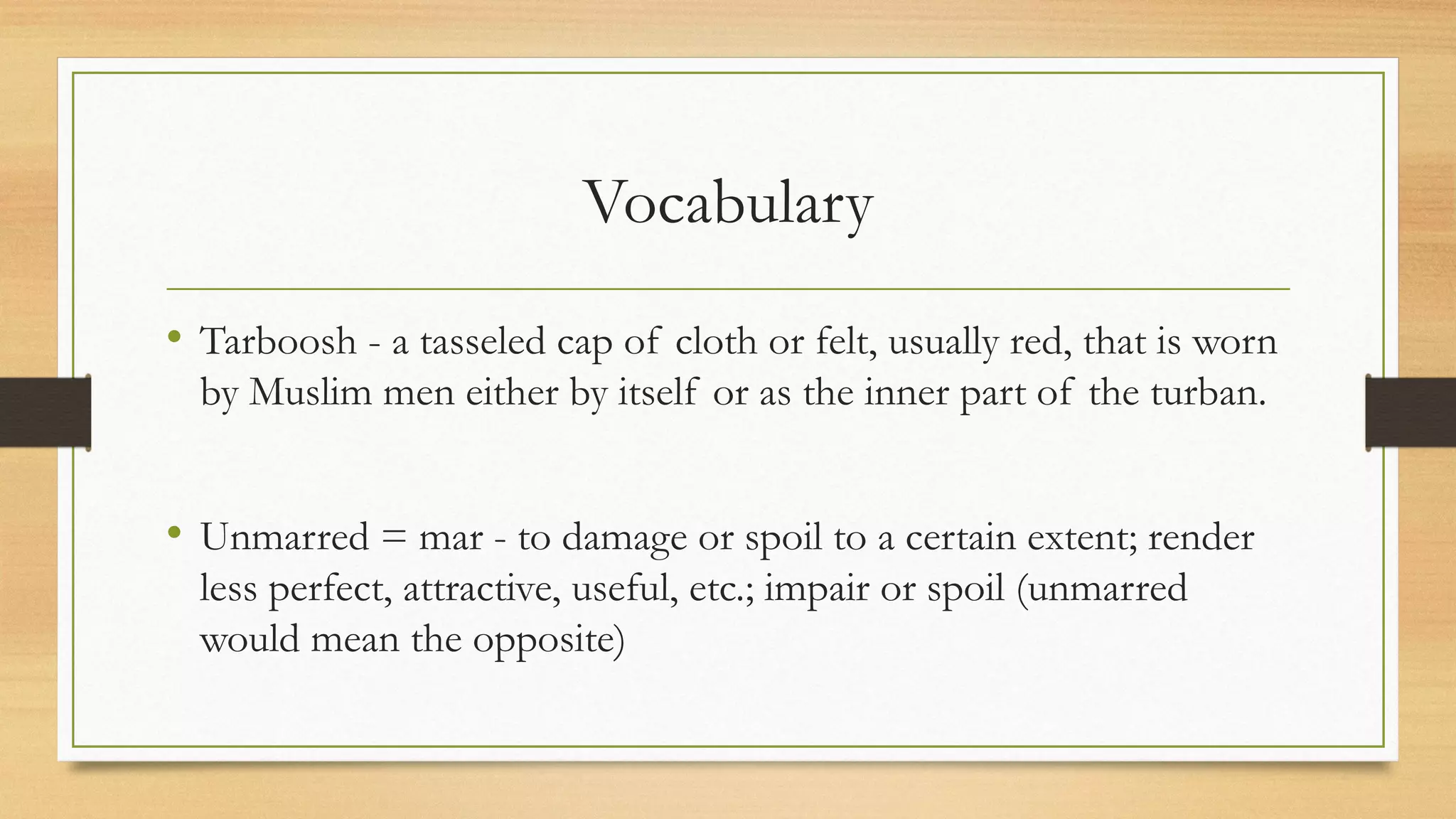 Half A Day by Naguib Mahfouz | PPT