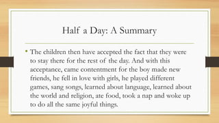Half A Day by Naguib Mahfouz | PPT