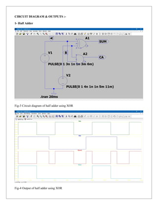 Half adder and full adder | PDF
