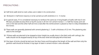 HALF BRICK PARTITION WALL.pptx