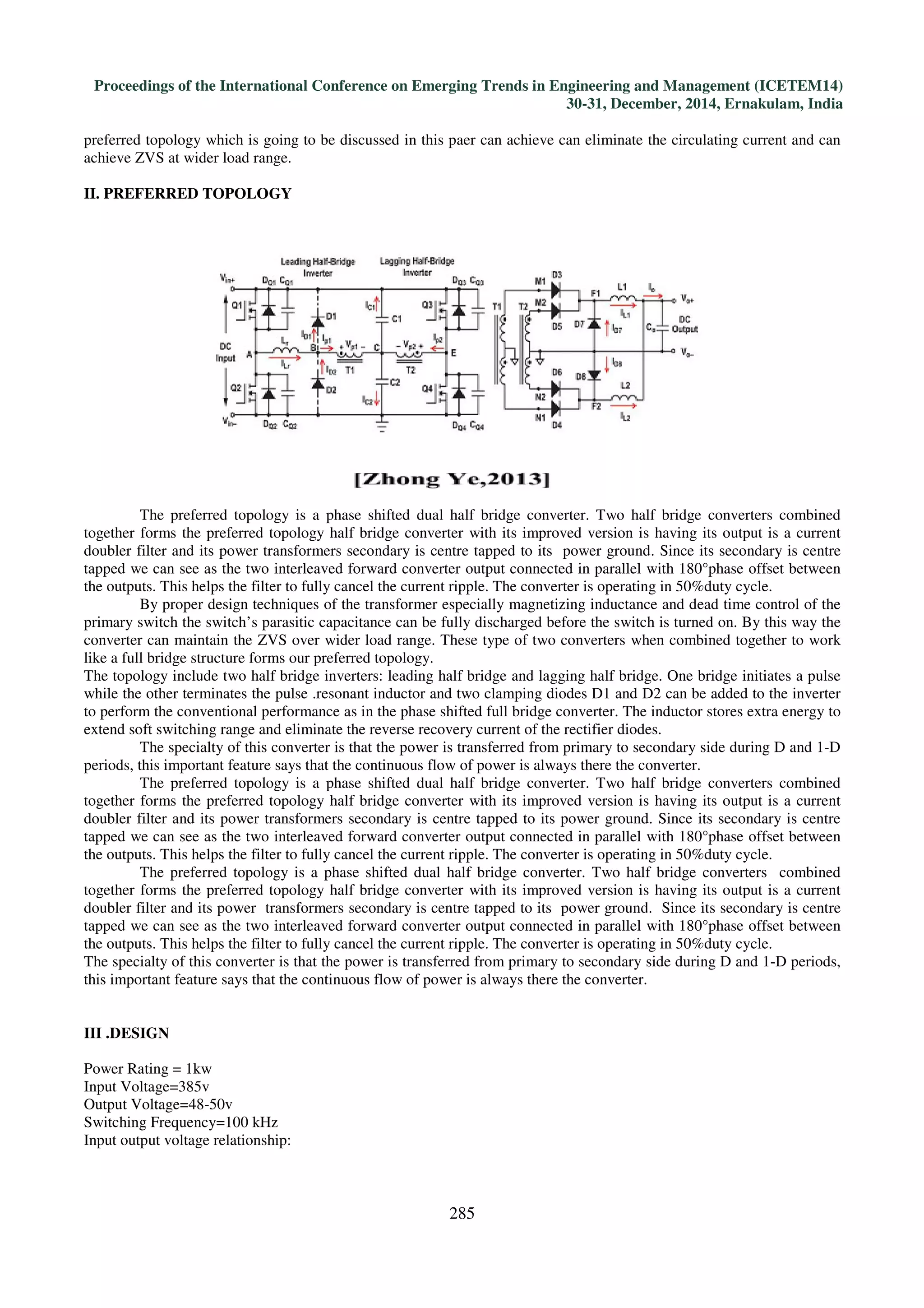 Half bridge converter with wide range zvs | PDF