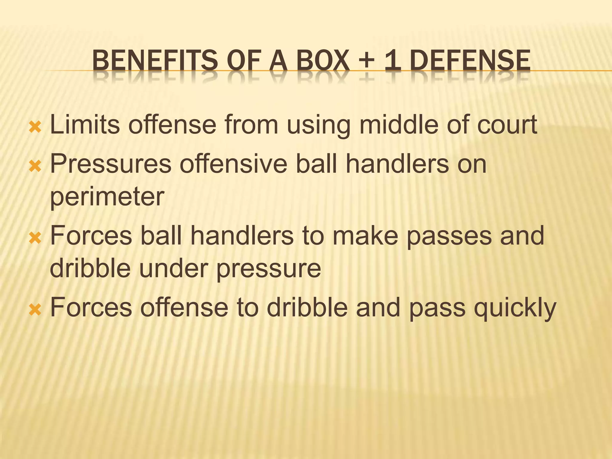Half Court Basketball Defenses | PPTX
