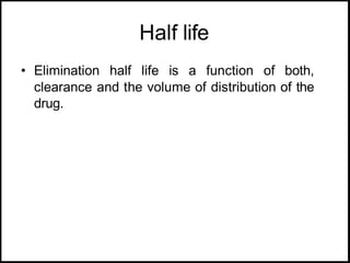 Half Life of Drug, Introduction, types.pptx