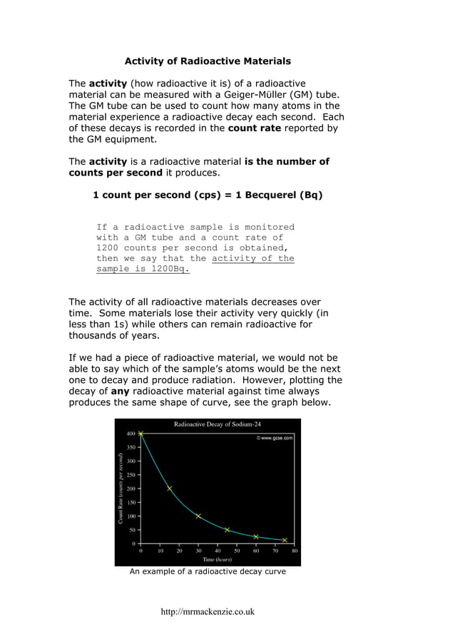 Half life calculations | PDF