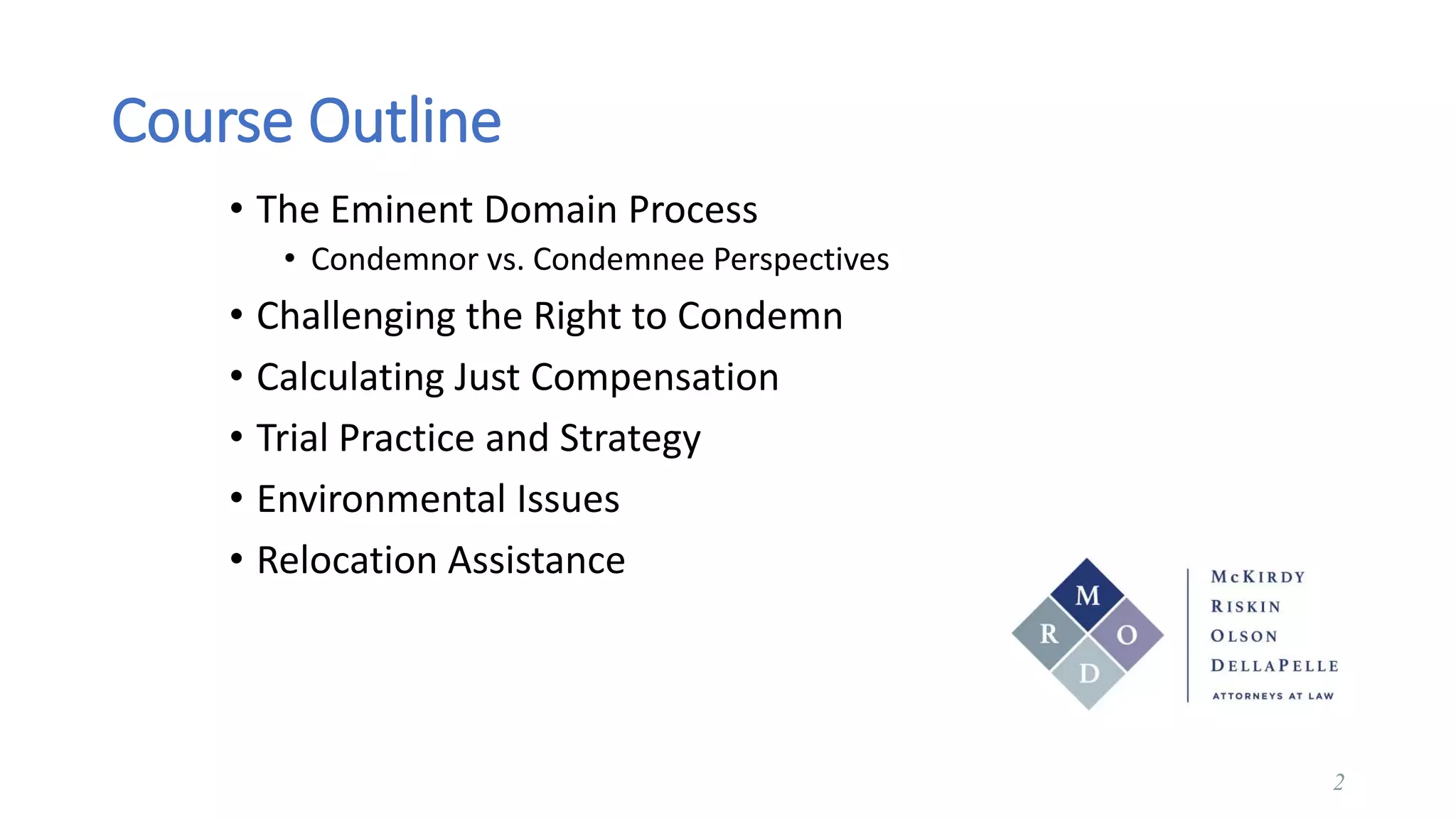 Fundamentals of Eminent Domain | PPT