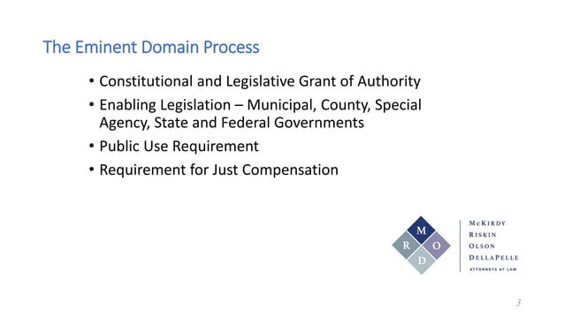 Fundamentals of Eminent Domain | PPT