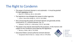 Fundamentals of Eminent Domain | PPTX