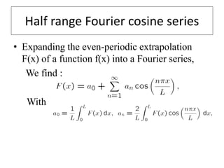 Half range sine cosine fourier series | PPTX