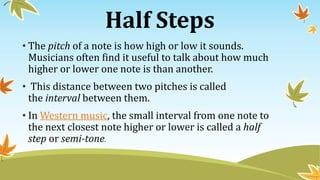 Half step and whole step | PPT
