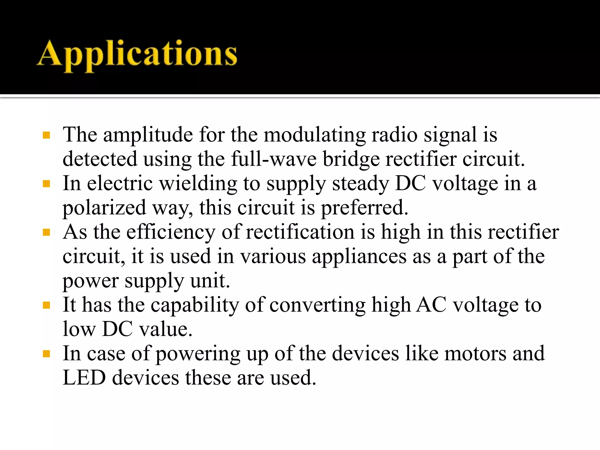 Halfwave and full wave rectificaton | PPTX