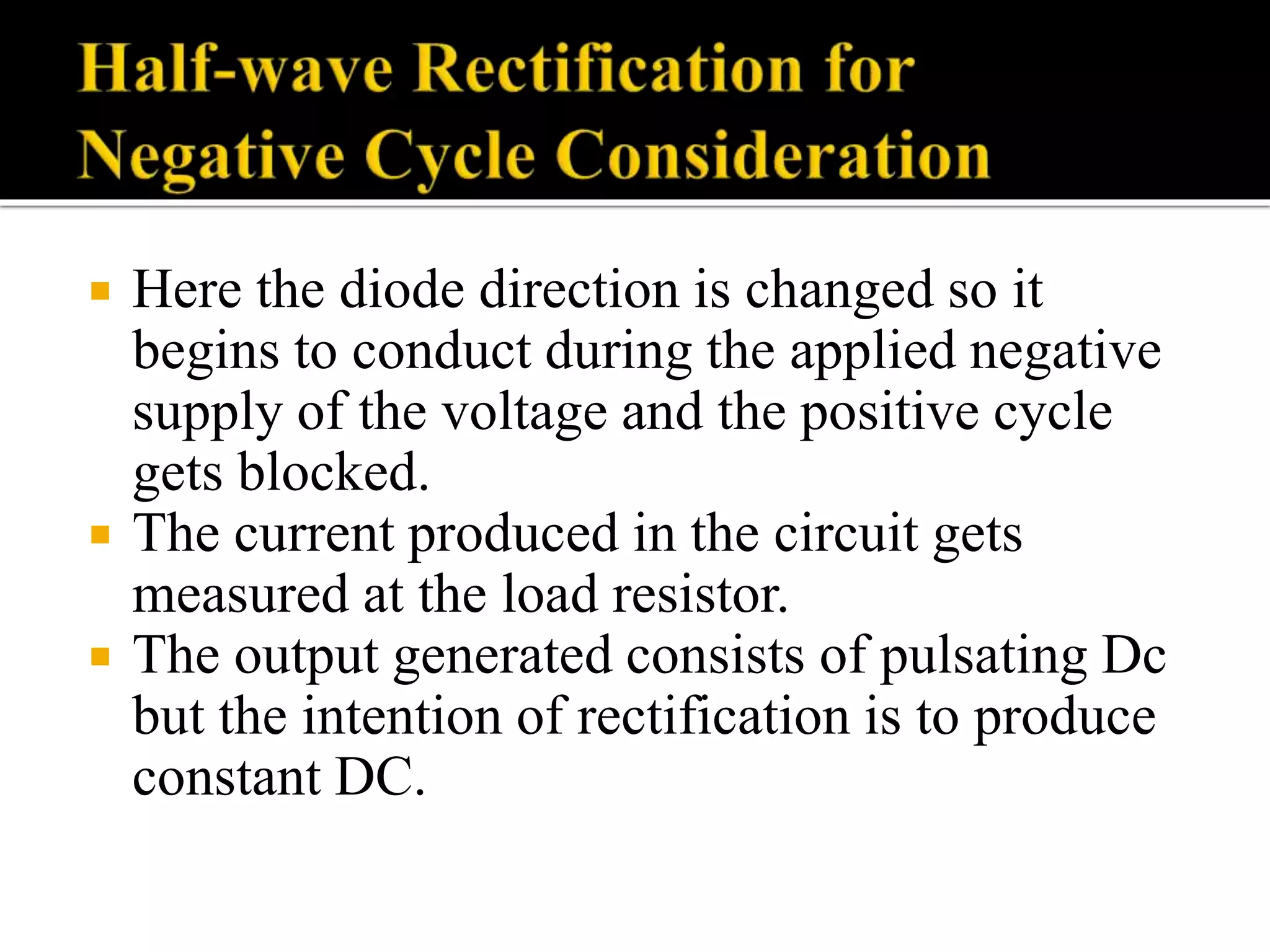 Halfwave and full wave rectificaton | PPTX