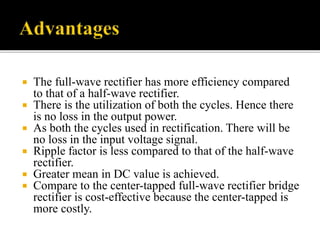 Halfwave and full wave rectificaton | PPTX