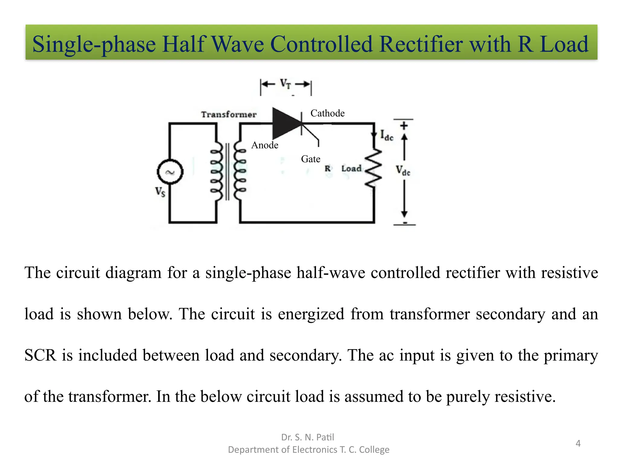 Half Wave Controlled Rectifier with Resistive Load.pptx