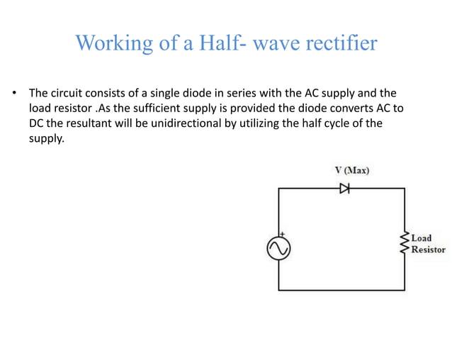half wave rectifer.pptx | Consumer Electronics | Technology & Computing