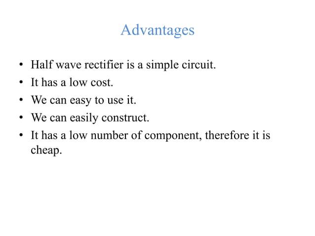half wave rectifer.pptx | Consumer Electronics | Technology & Computing