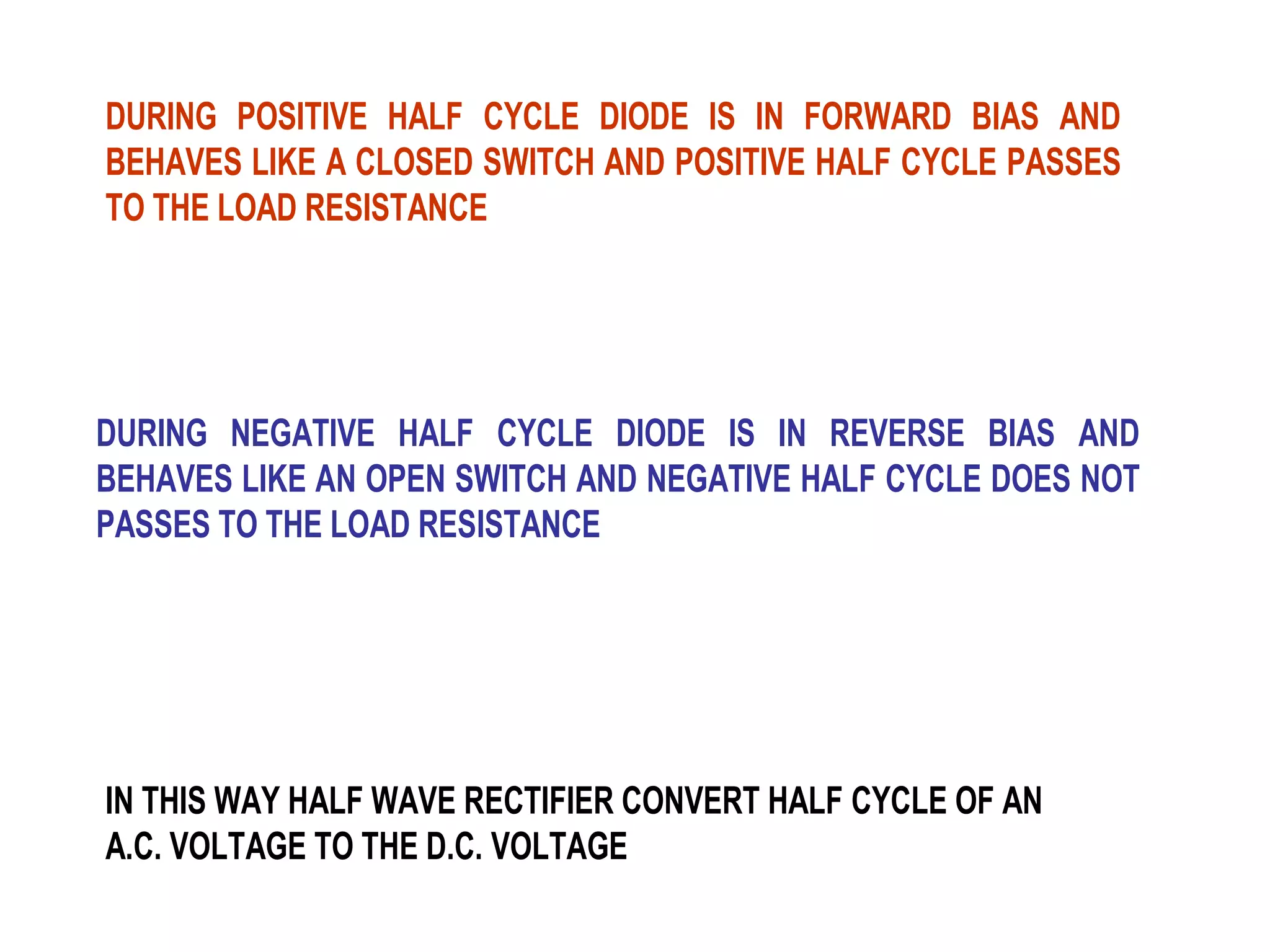 Half wave rectifier | PPTX