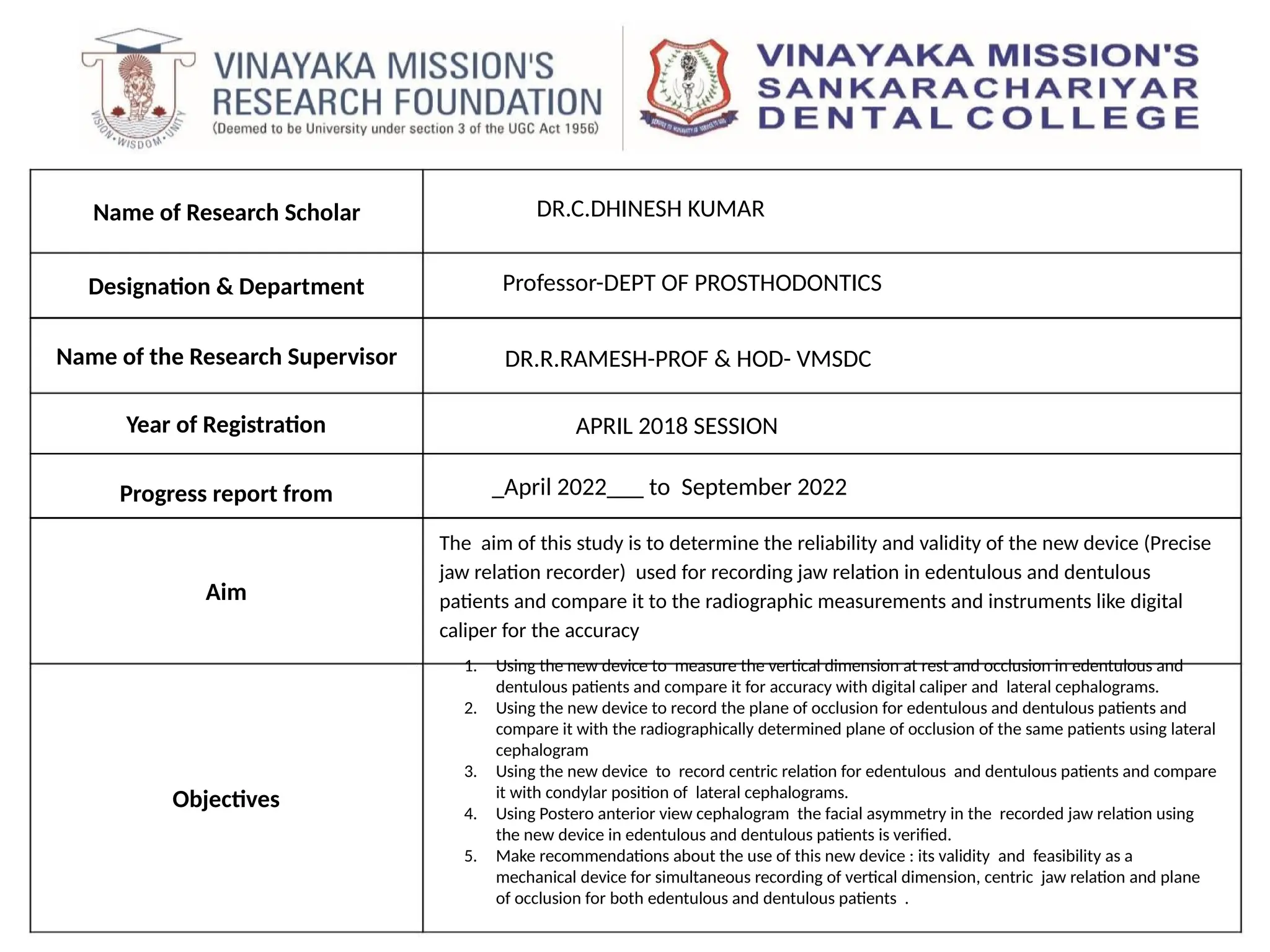 Half Yearly Progress report - April 2023.pptx