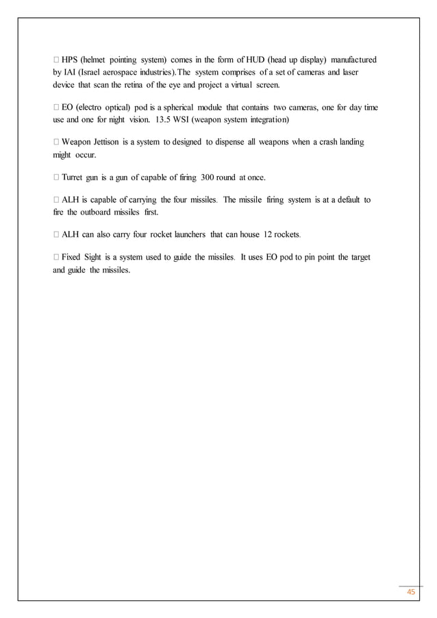 Hal helicopter division report | DOCX