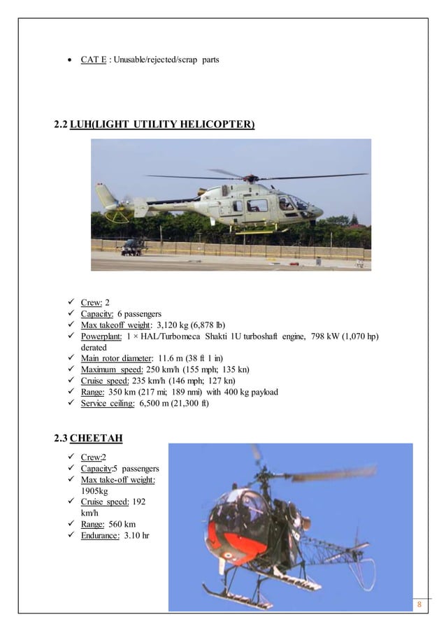 Hal helicopter division report | DOCX