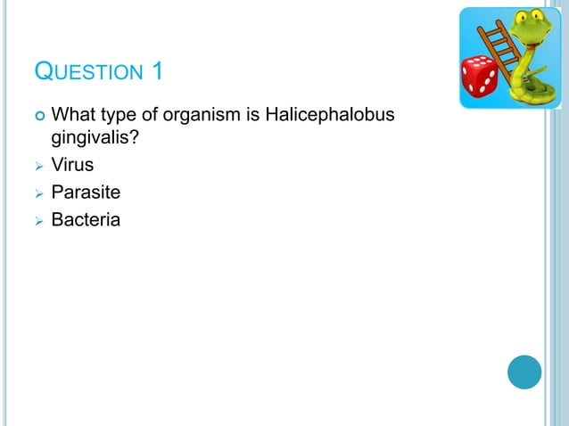 Halicephalobus gingivalis snakes and ladders | PPT