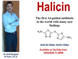 Halicin antibiotic | PPTX