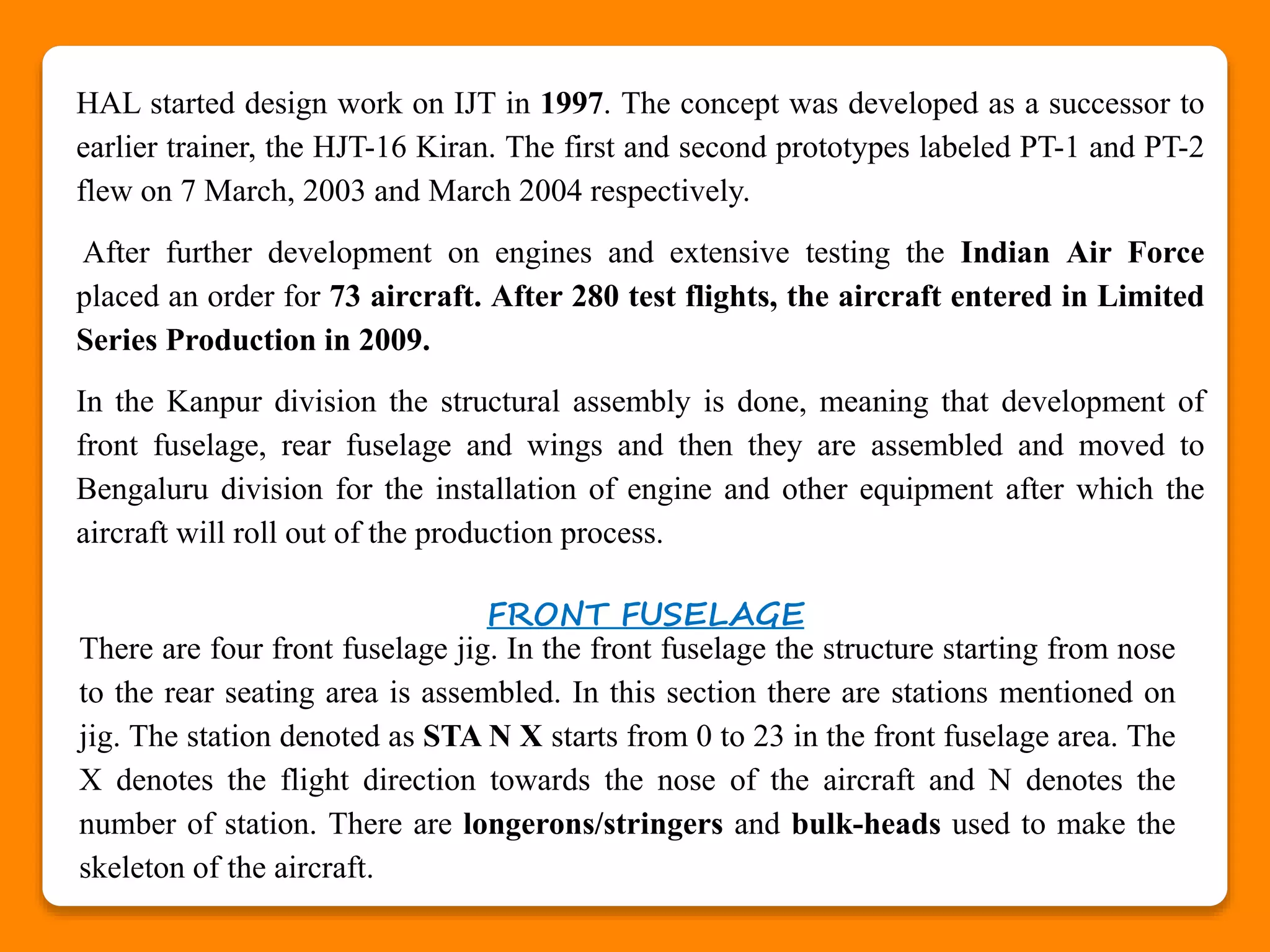 TRAINING REPORT ON HAL IJT & DORNIER | PPTX