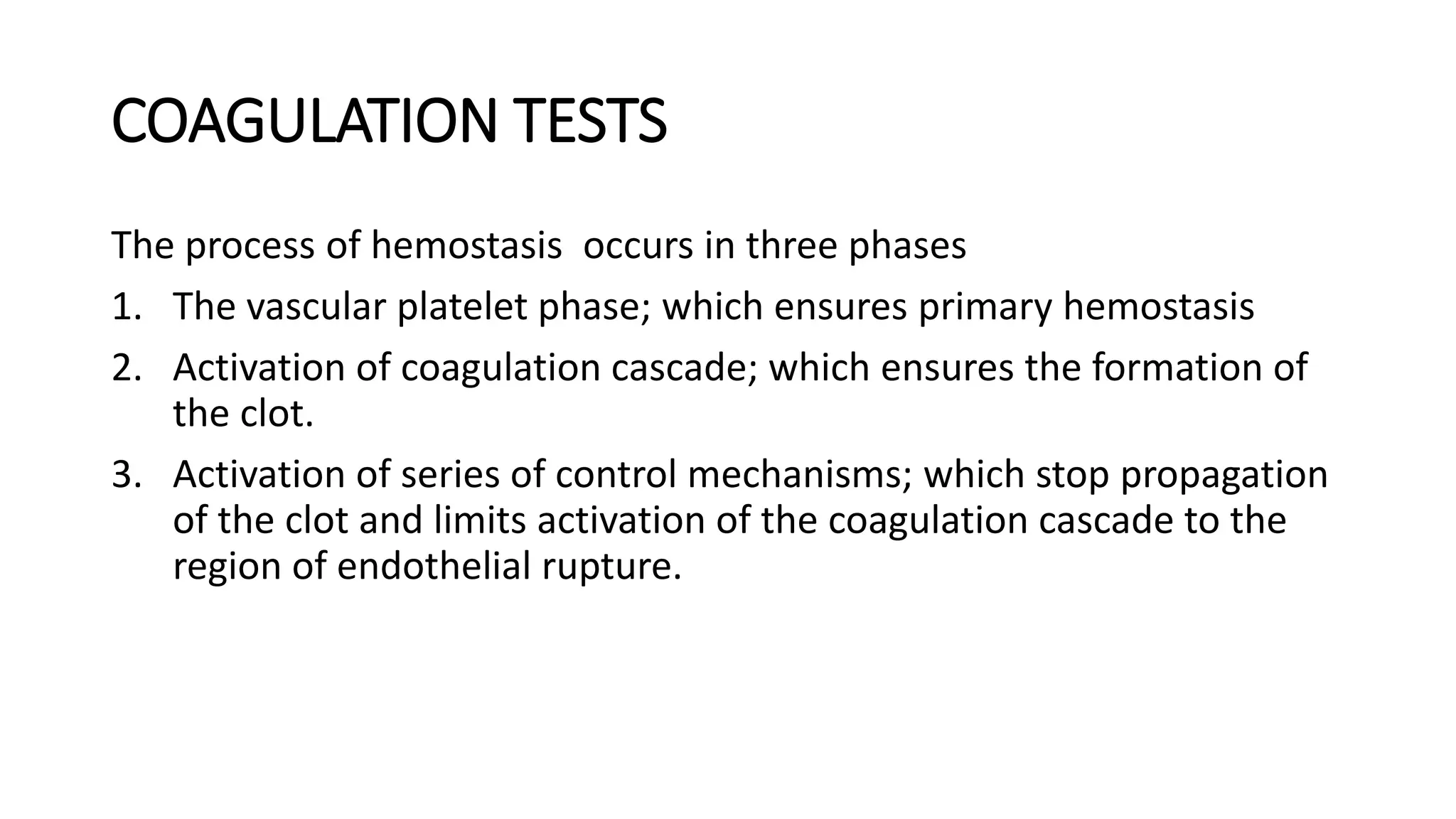 Blood clotting and tests for blood clotting | PPTX