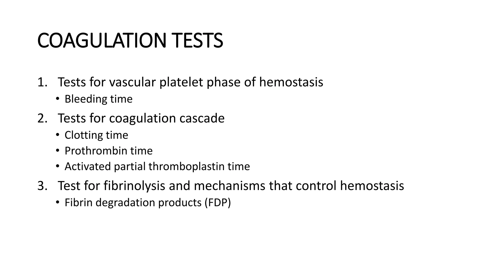 Blood clotting and tests for blood clotting | PPTX