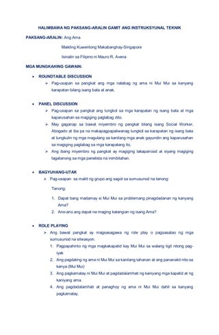 Halimbawa ng instruksyun teknik | PDF