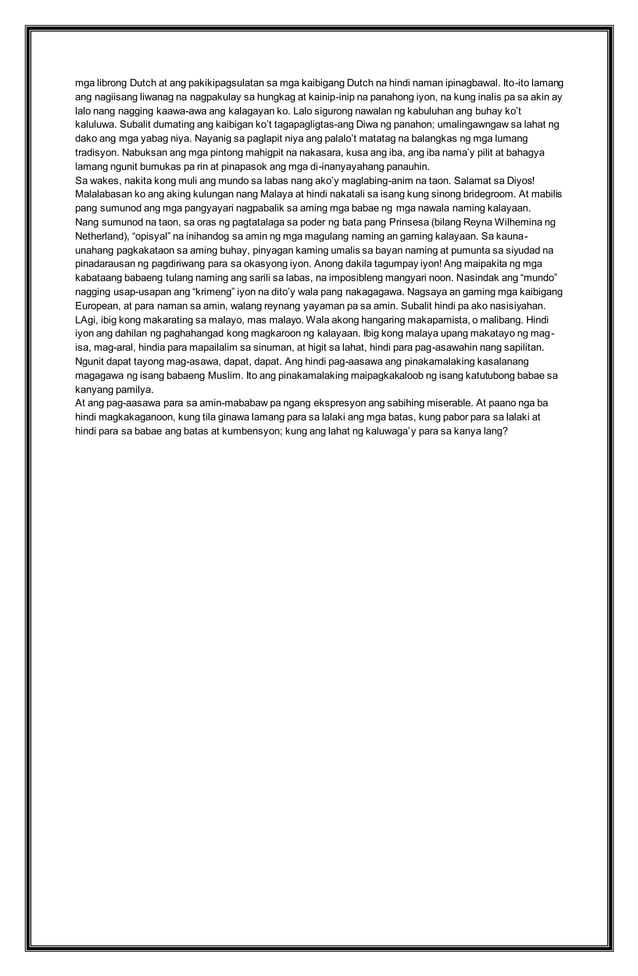 HALIMBAWA NG MAIKLING KWENTO | DOCX