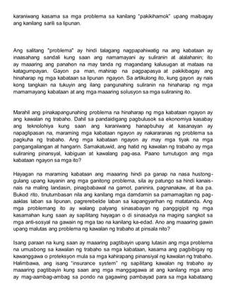 Halimbawa ng pagsasaling wika | DOCX