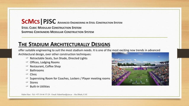 Halim Hani - HH SD0001-Demountable Stadium | PPT