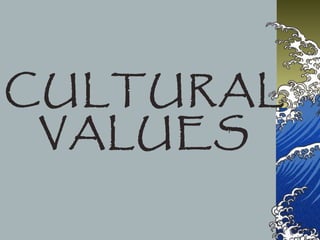Cultural Values | PPT