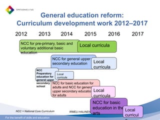 Curriculum reform in finland 2012 2014 - Irmeli Halinen | PPTX