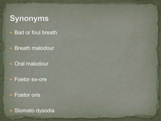 Haliotosis | PPTX