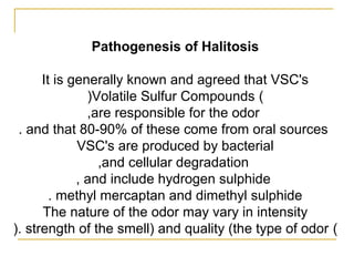 Halitosis | PPT