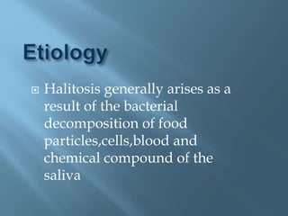Halitosis | PPTX